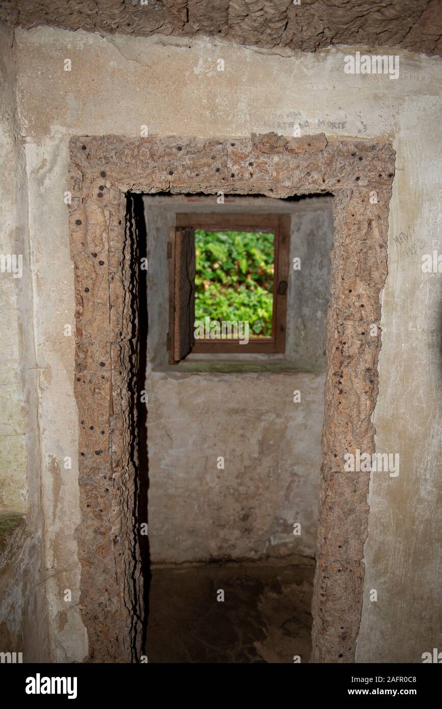 Cork door frame, Convent of the Capuchos, Sintra, Lisboa, Portugal ...
