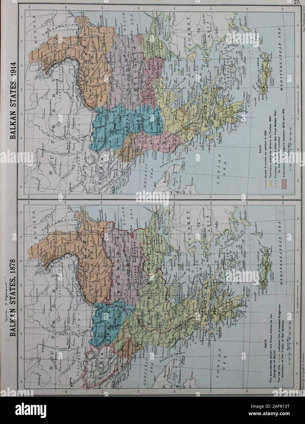 Ottoman empire map 1914 hi-res stock photography and images - Alamy