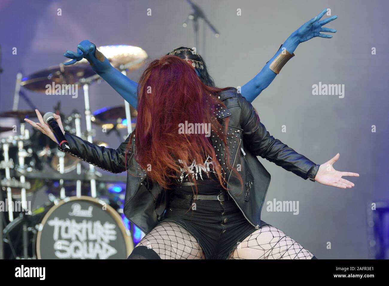 Rio de Janeiro, Brazil, October 4, 2019. Vocalist Mayara Puertas of the ...