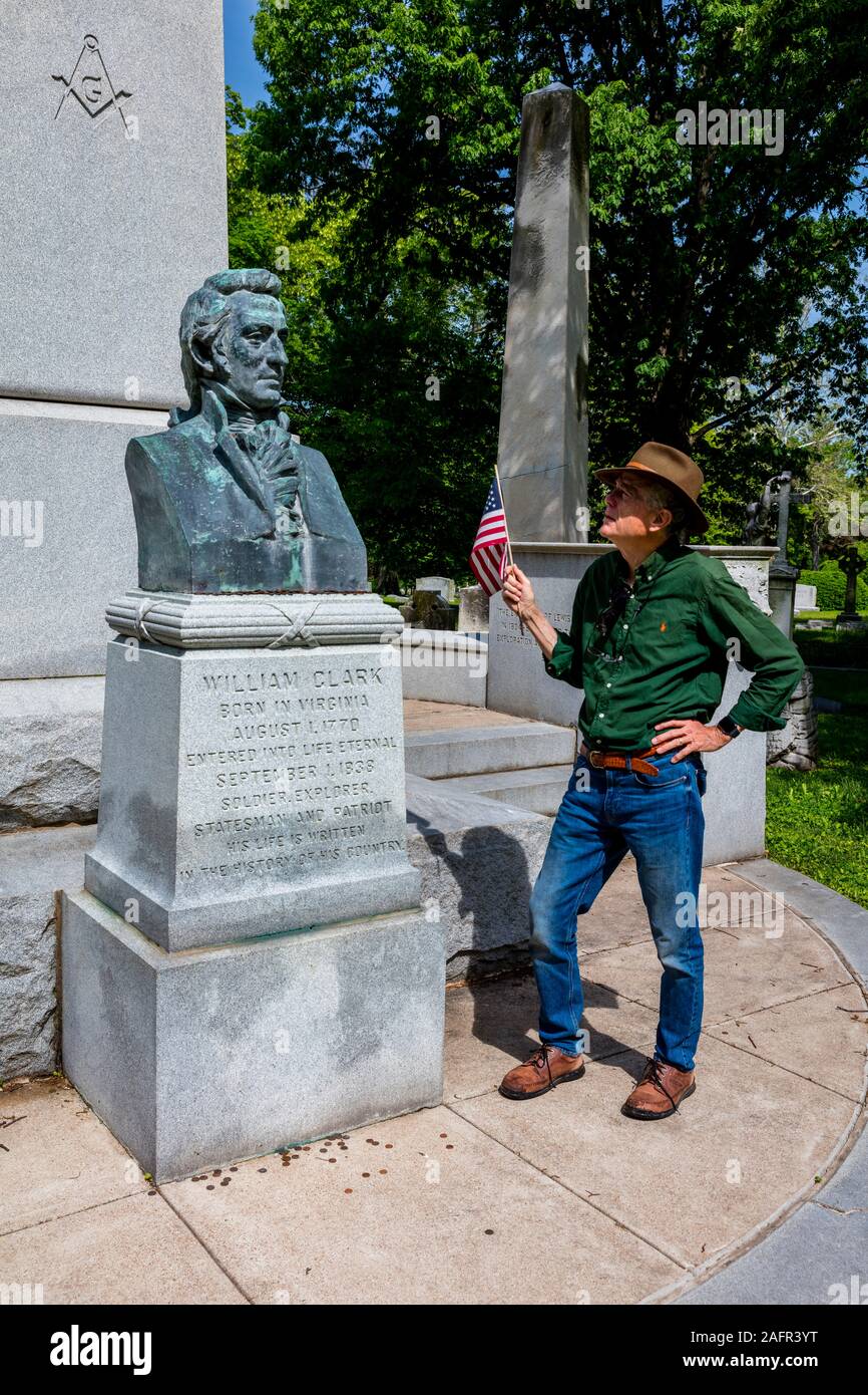 MAY 16 2019, USA - Lewis and Clark Expedition - Joe Sohm honors burial ...