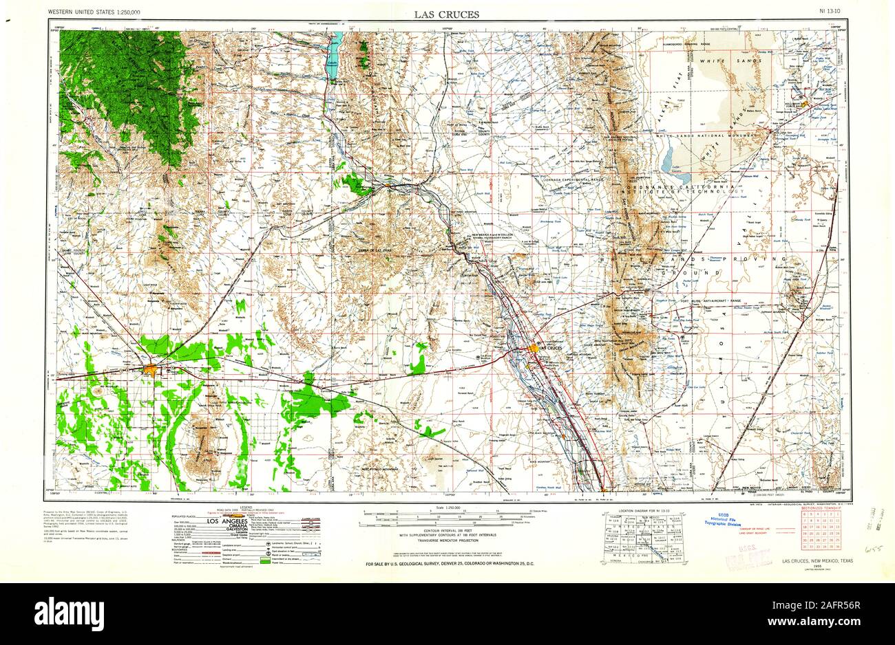 Las Cruces Map Las Cruces New Mexico Map Stock Vector Images Alamy