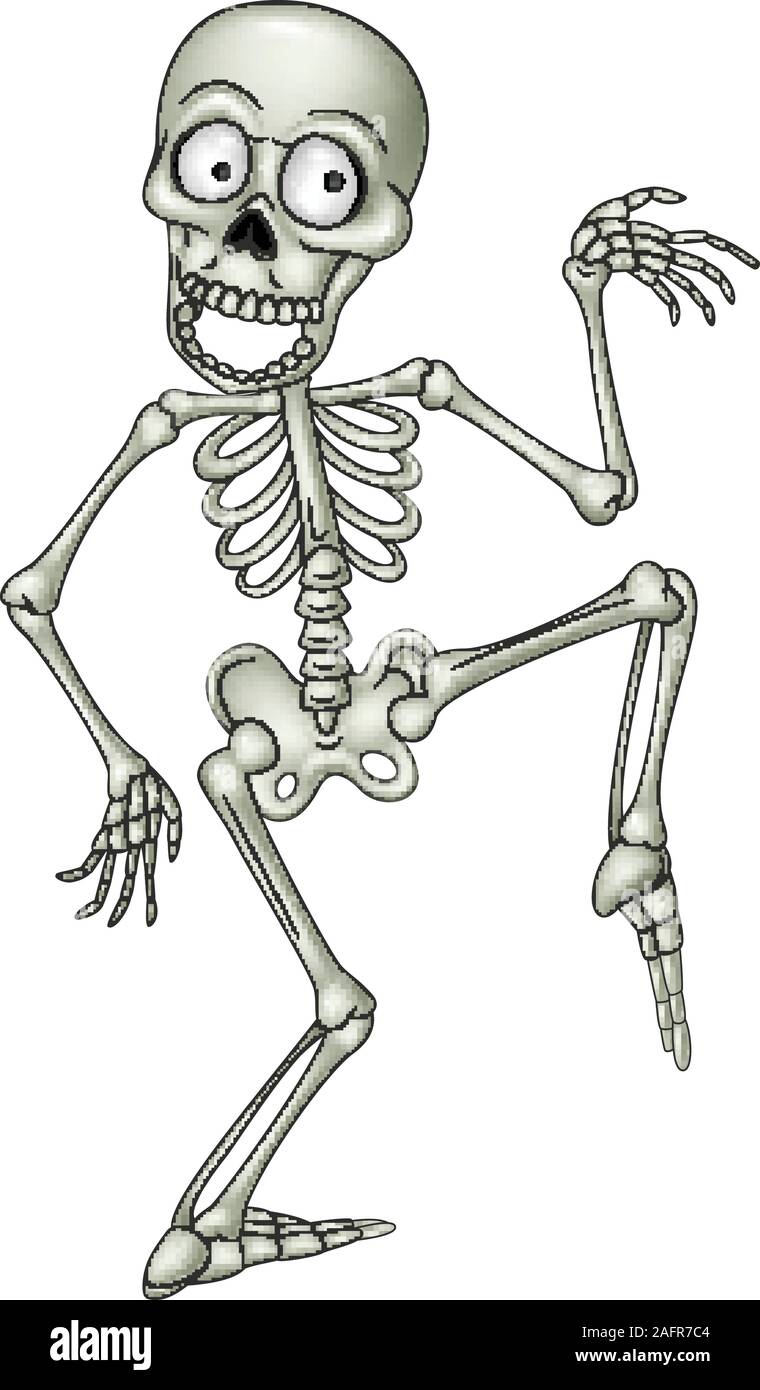 Skeleton man walking Stock Vector Images - Alamy