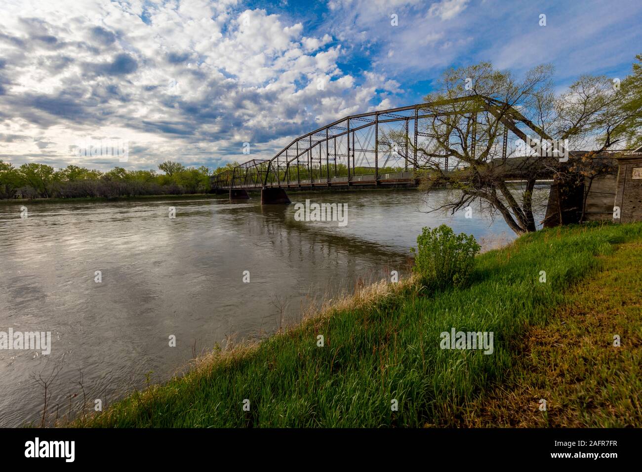 MAY 22, 2019, Fort Benton, Montana, USA - Historic Fort Benton, and ...