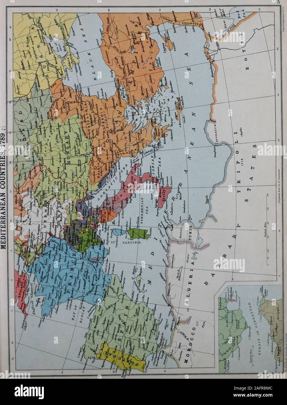 Europe 1789 map hi-res stock photography and images - Alamy