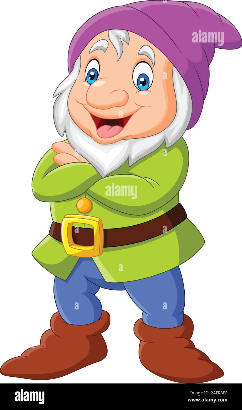 Cartoon happy dwarf Stock Vector Image & Art - Alamy