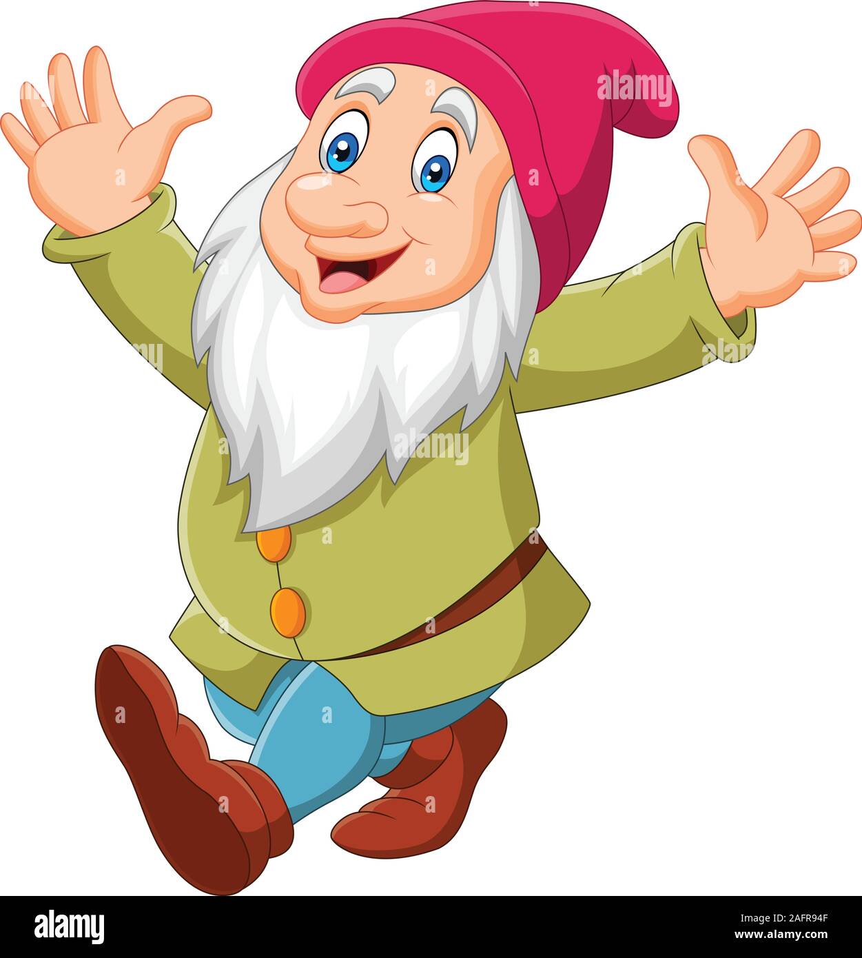 Cartoon happy dwarf Stock Vector Image & Art - Alamy
