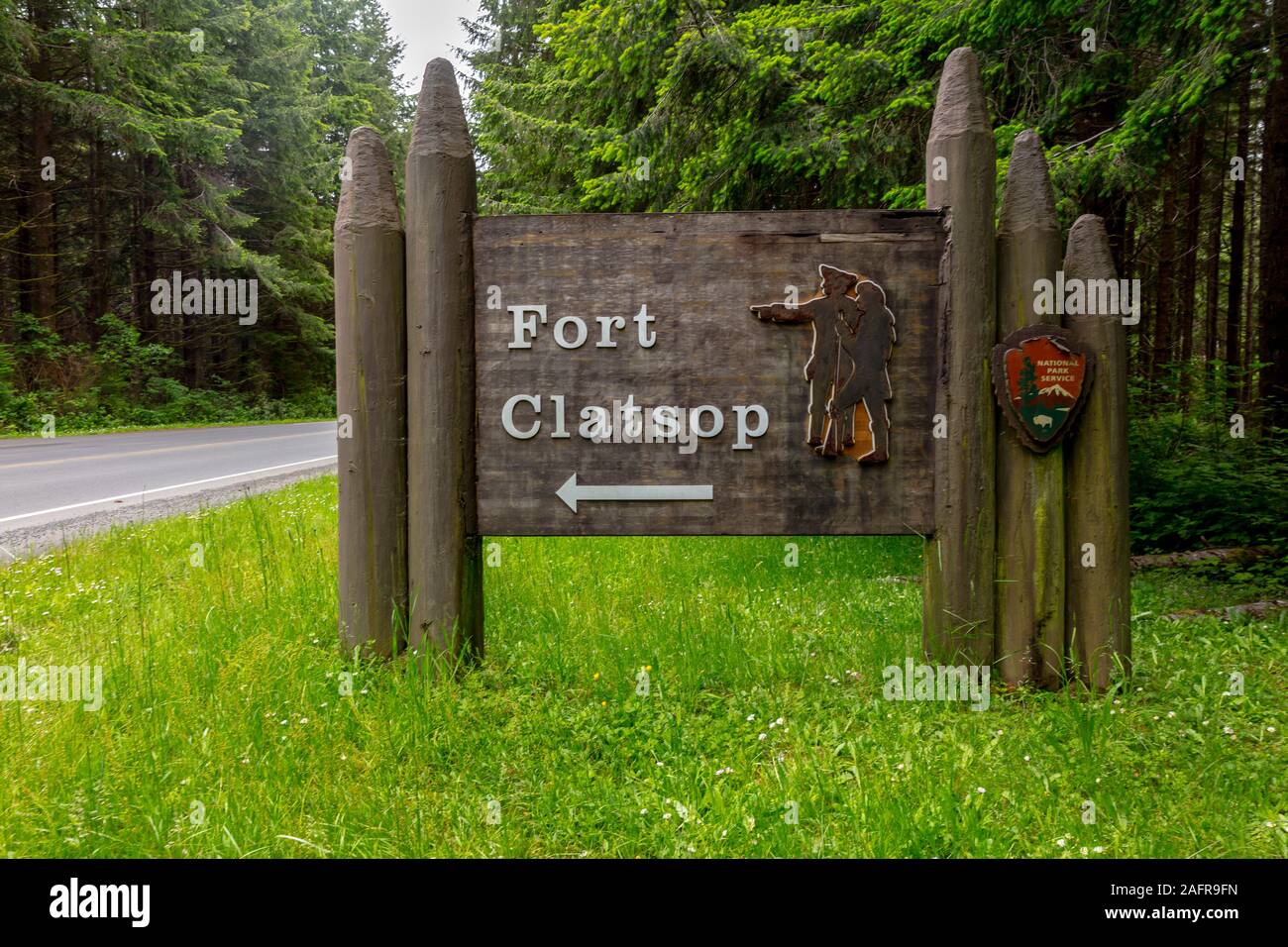 MAY 28 2019, ASTORIA, OREGON, USA - Historic Fort Clatsop, Oregon, site ...