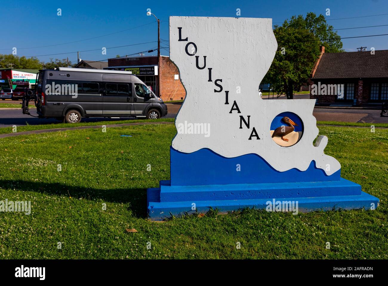 Louisiana state welcome sign hi-res stock photography and images - Alamy