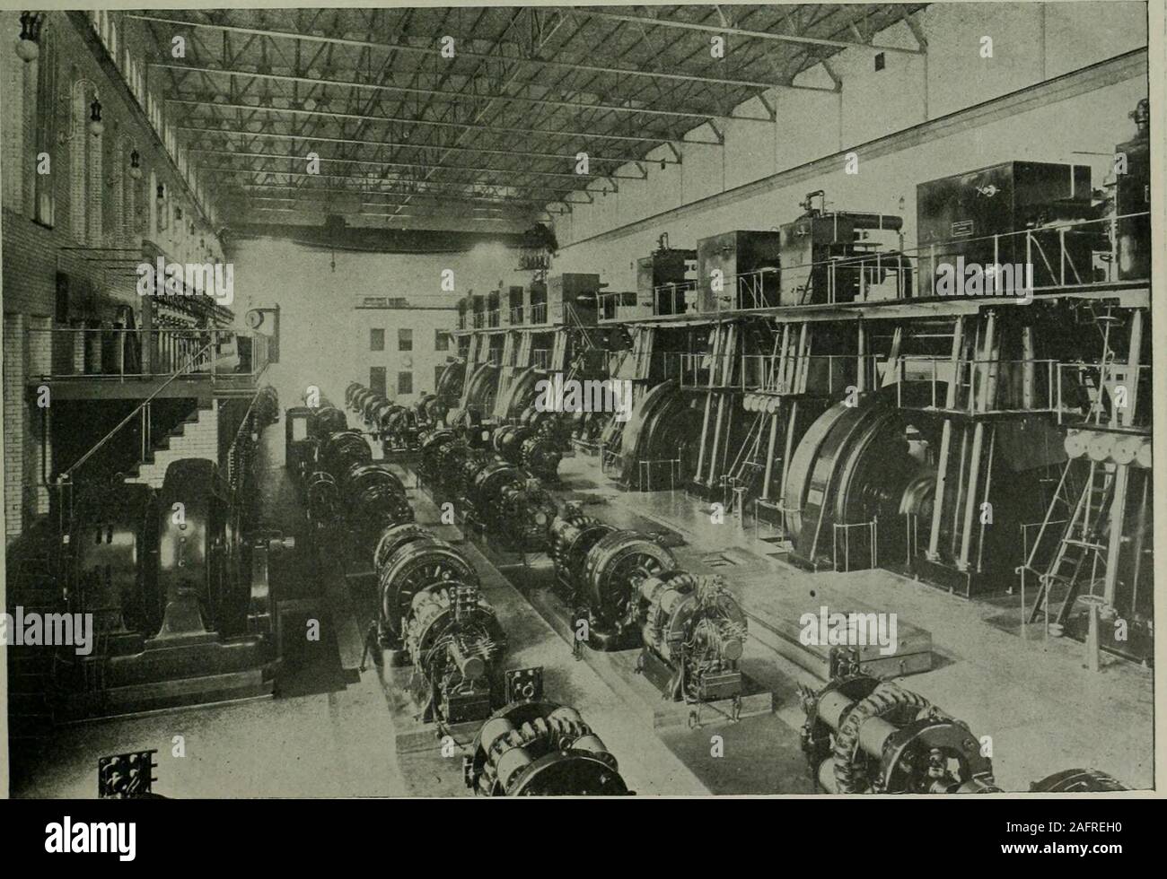 . Electrical world. Fig. 9.—New Engine Room, Third Station, Boston ...