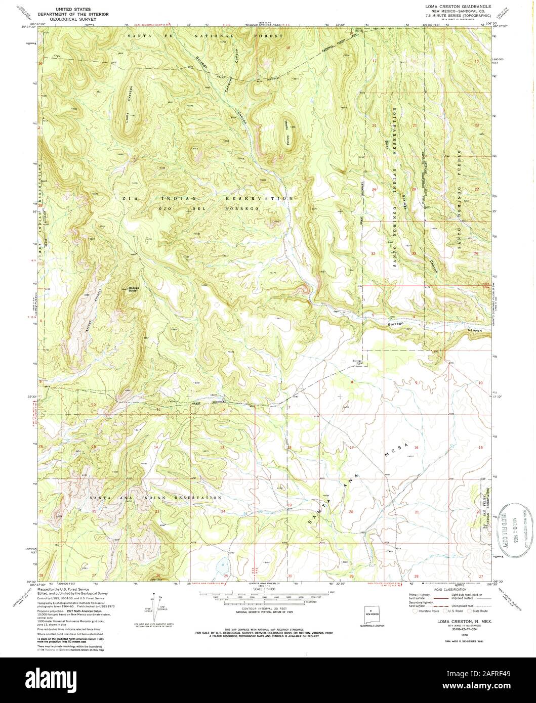 Map of creston Cut Out Stock Images & Pictures - Alamy