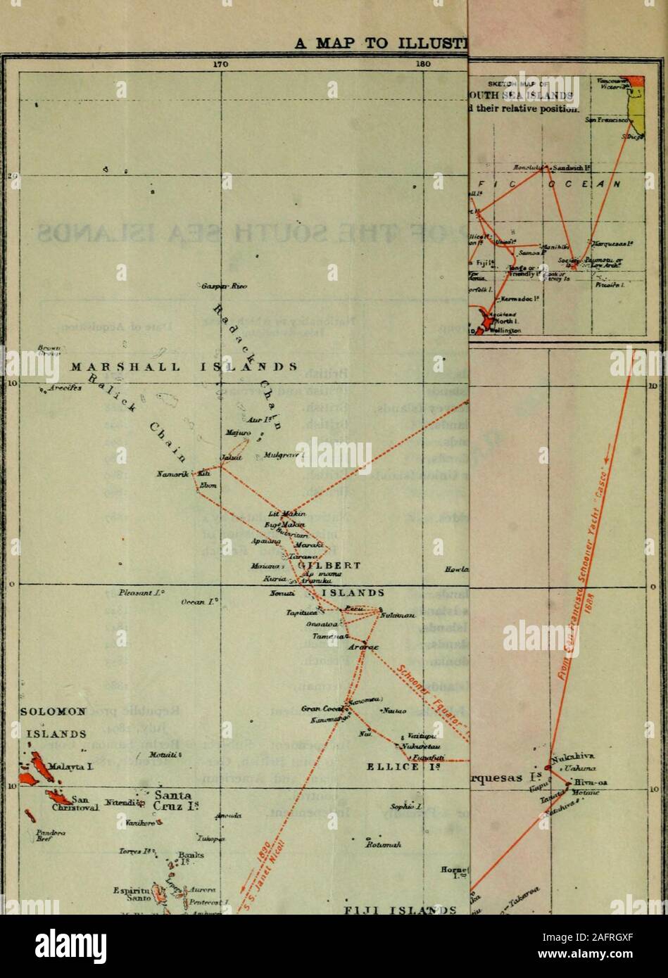Map of ellice islands hi-res stock photography and images - Alamy