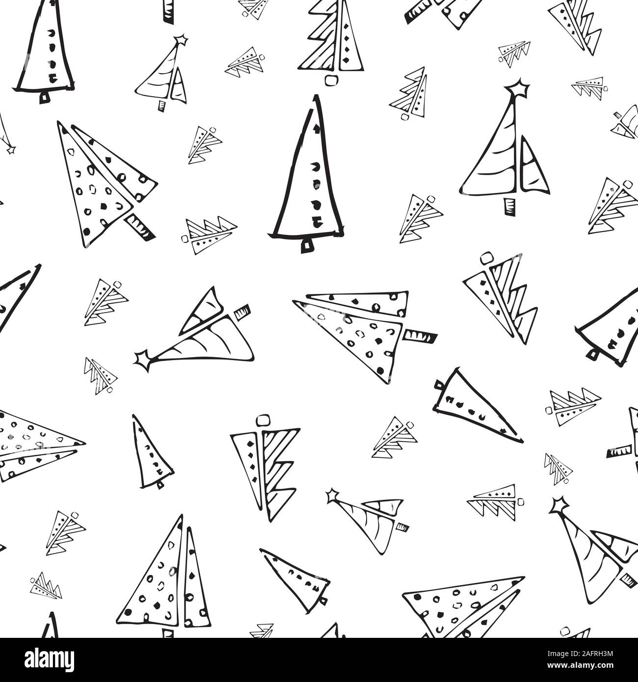 Trees in the Spotlight Doodles Stock Vector Image & Art - Alamy