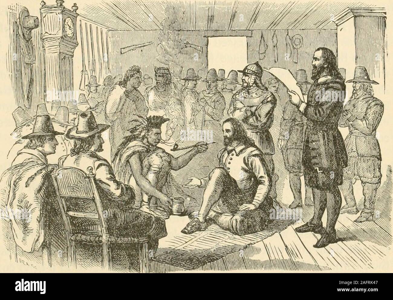 Squanto Helping The Pilgrims