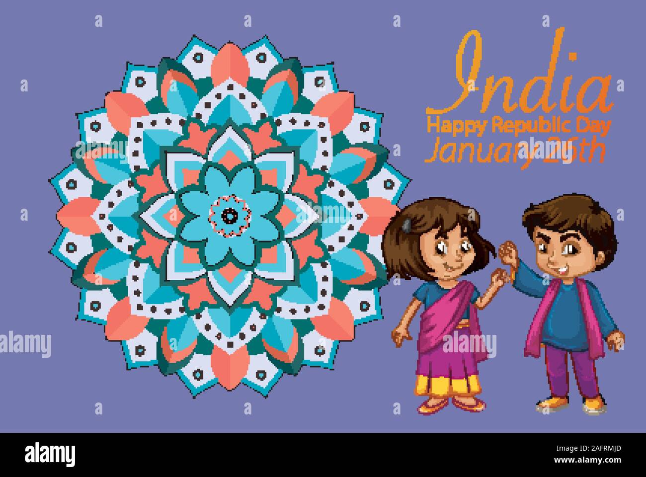 Public holiday poster design with happy kids illustration Stock Vector ...