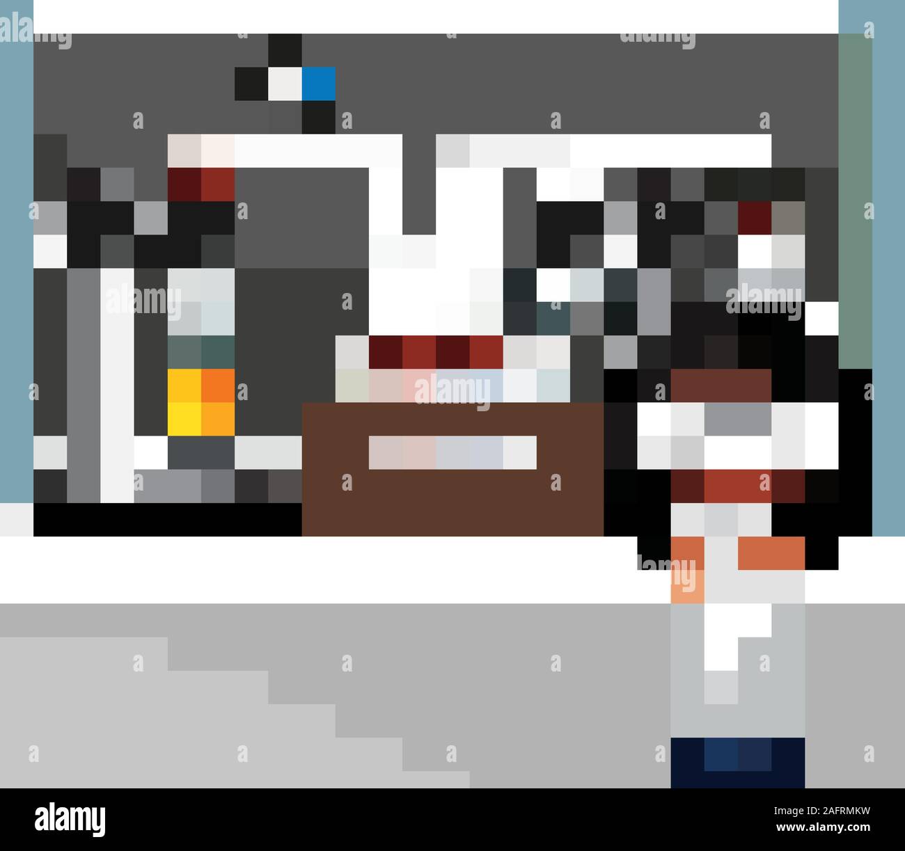 Scientist working in the lab illustration Stock Vector Image & Art - Alamy