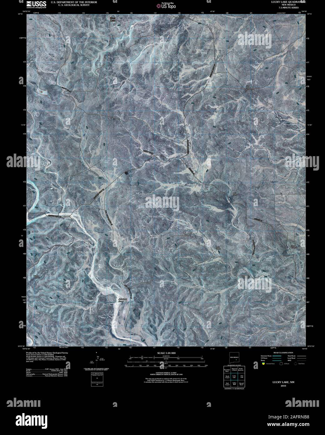 Lucky lake map hi-res stock photography and images - Alamy