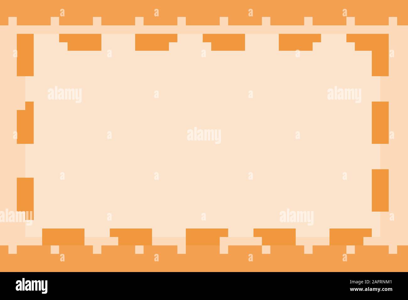 Orange background with dash line frame illustration Stock Vector Image ...