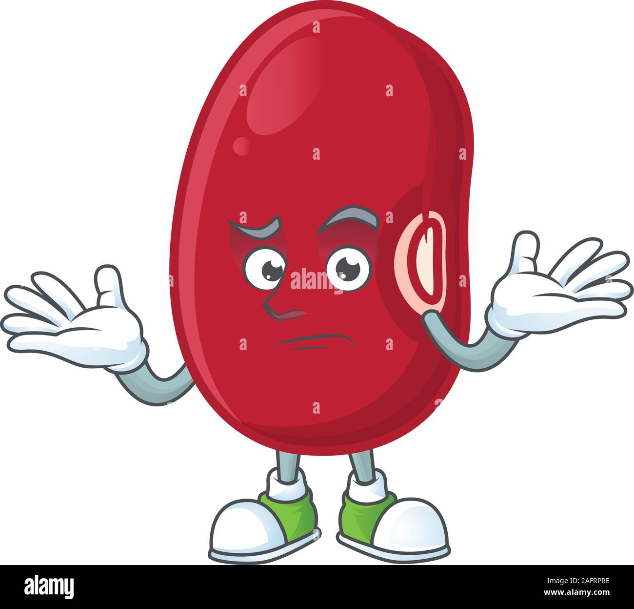 Cool Grinning of adzuki beans mascot cartoon style Stock Vector Image ...