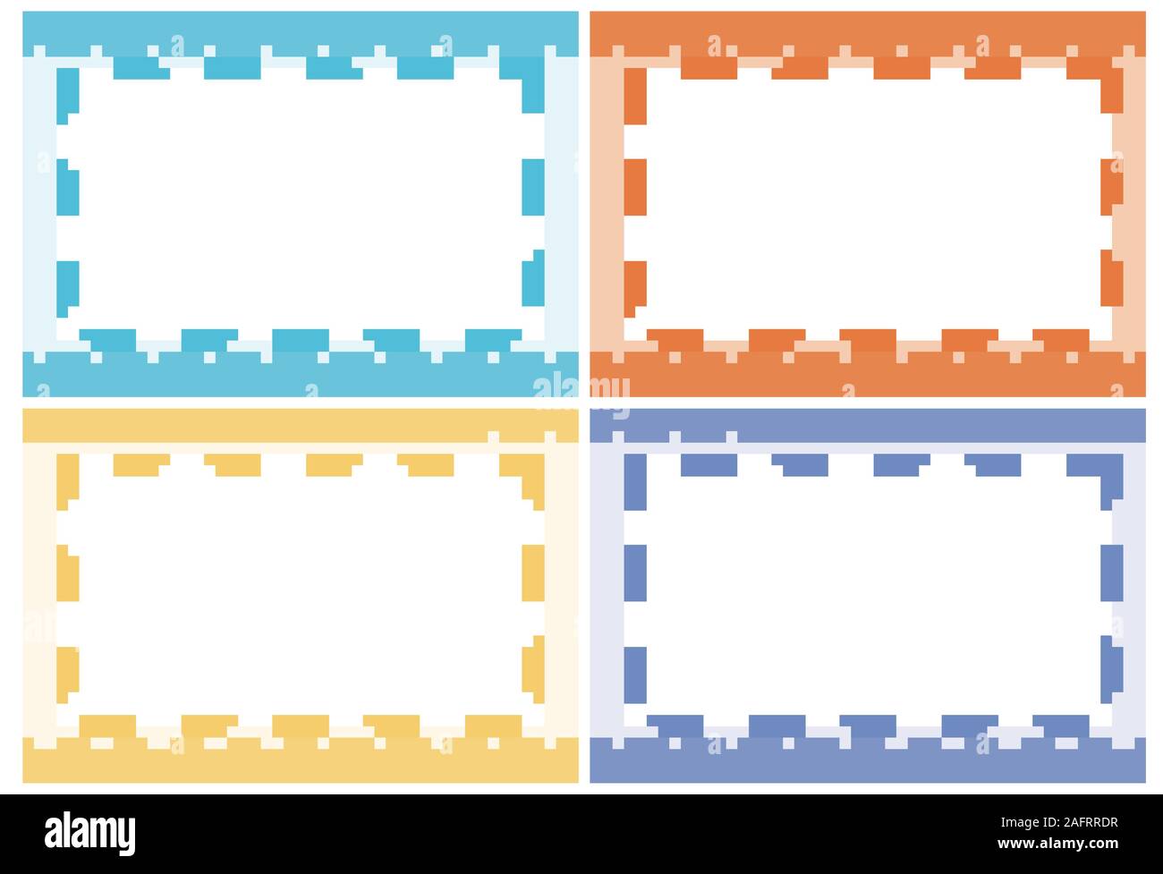 Background template with dash line frame illustration Stock Vector ...