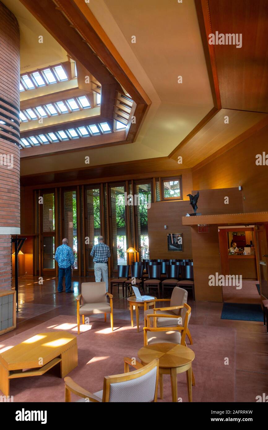 Wingspread house by Frank Lloyd Wright in Racine Wisconsin Stock Photo ...