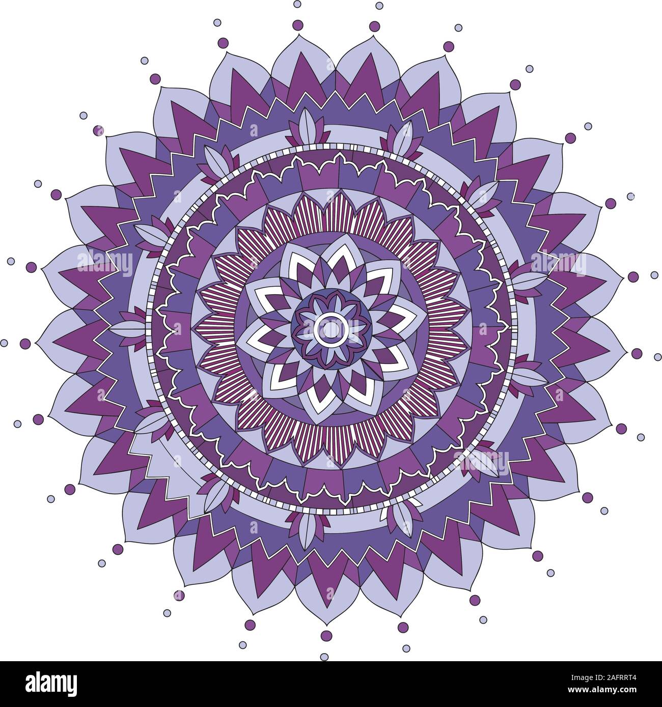 Mandala patterns on isolated background illustration Stock Vector Image ...