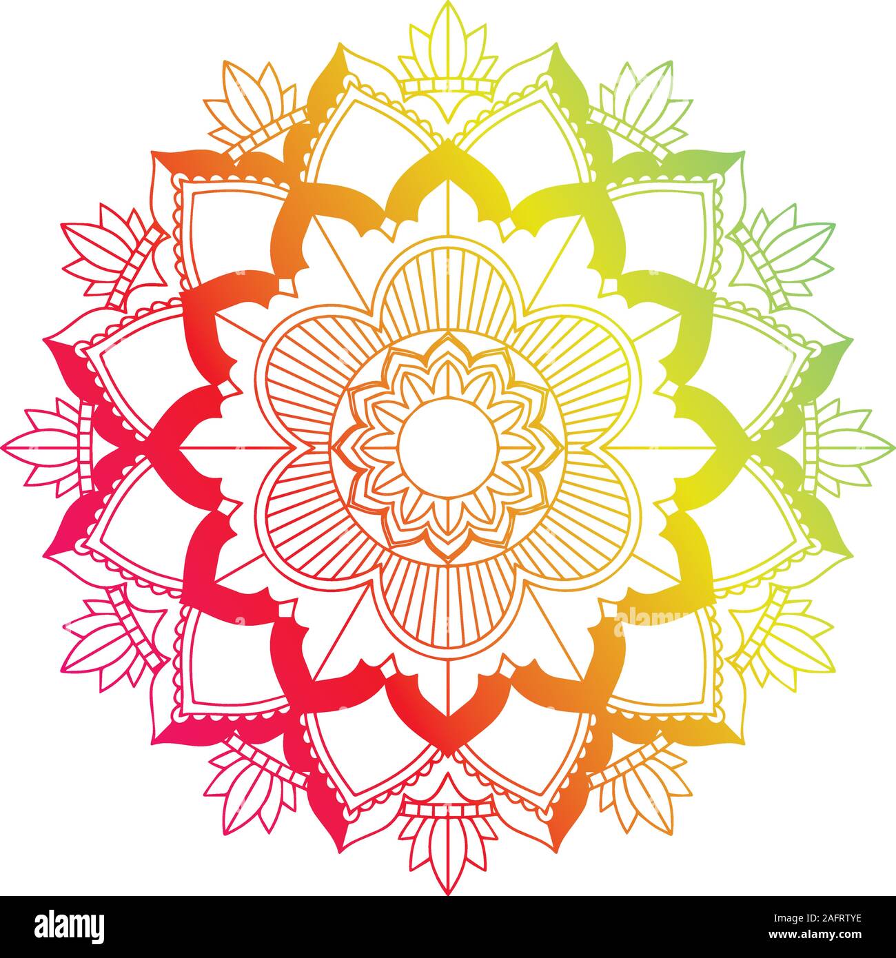 Mandala patterns on isolated background illustration Stock Vector Image ...