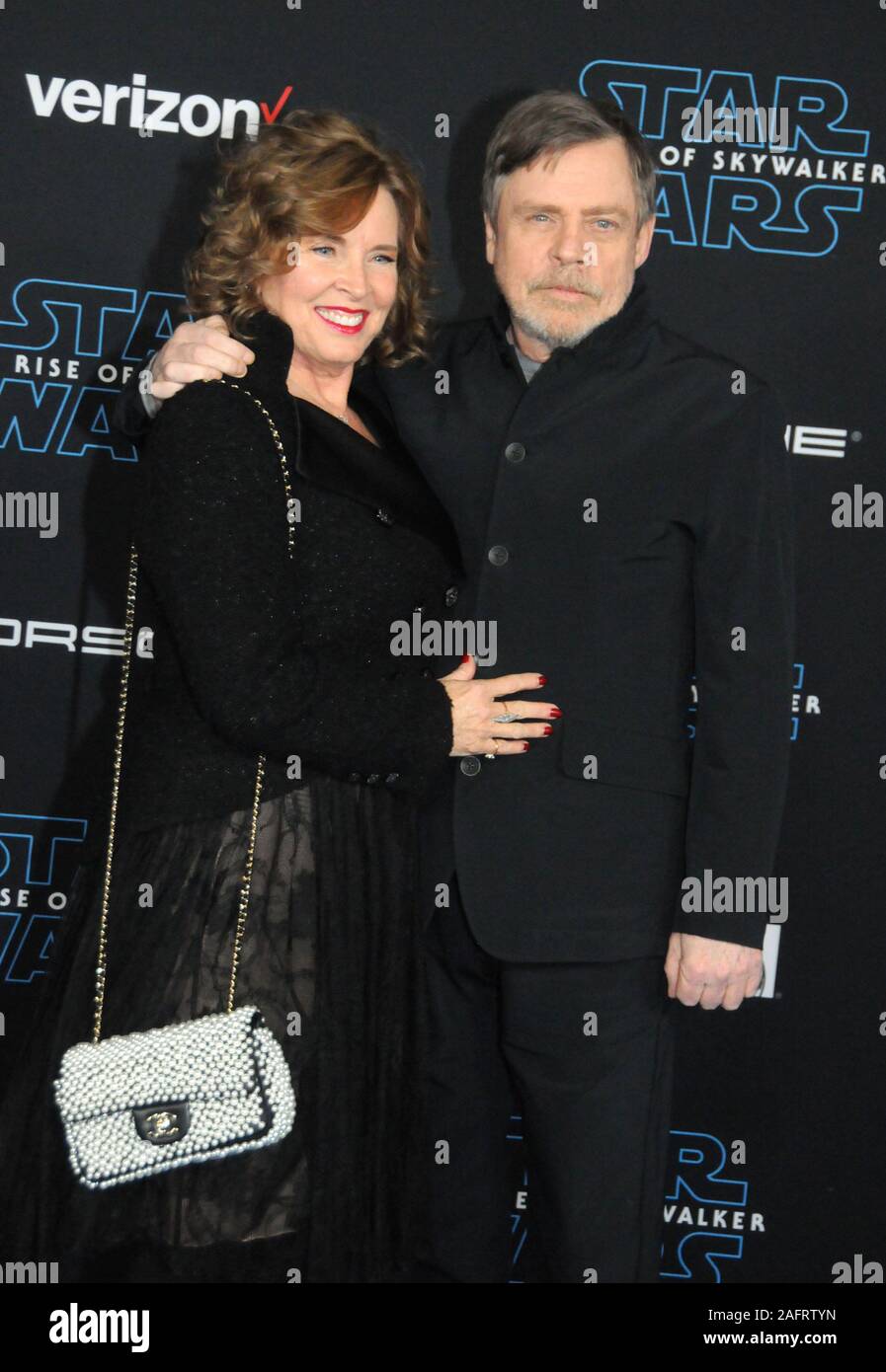 Hollywood, California, USA 16th December 2019 Actor Mark Hamill and ...