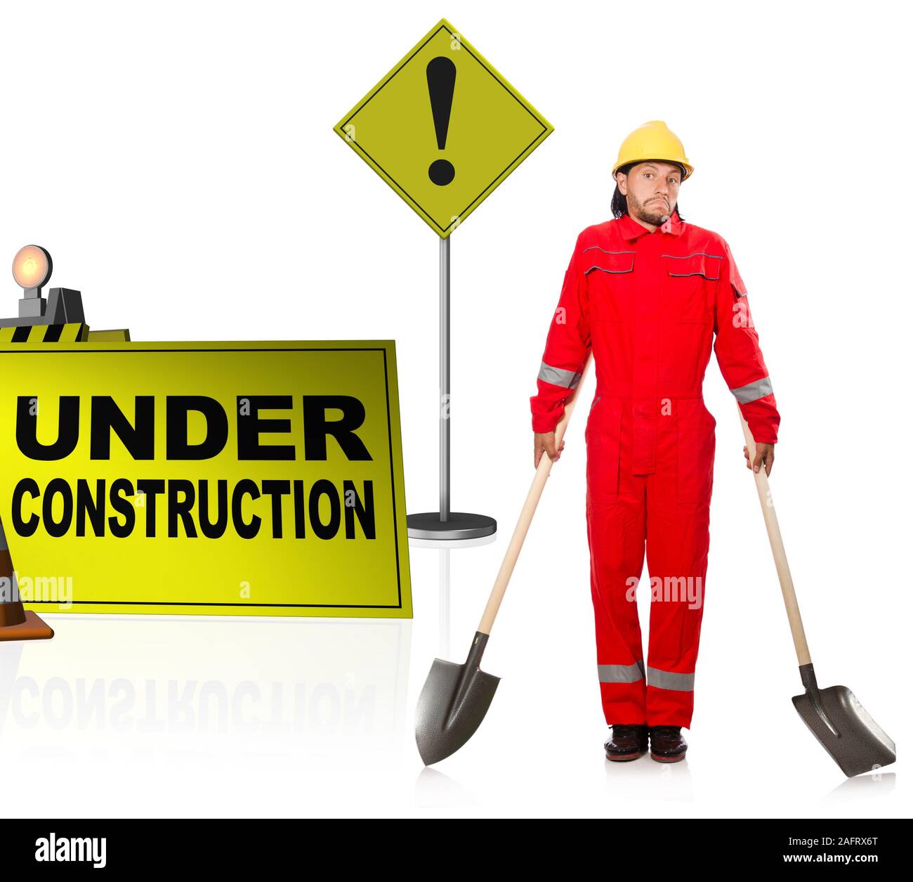 The concept of under construction for your webpage Stock Photo - Alamy