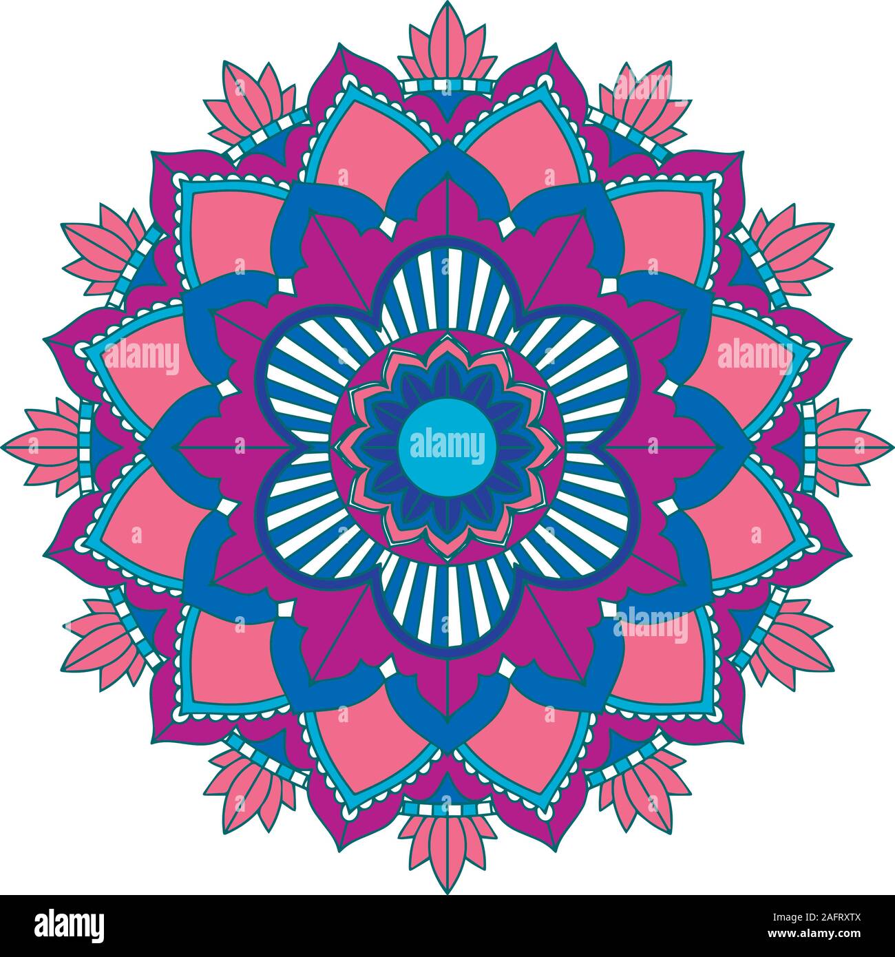 Mandala patterns on isolated background illustration Stock Vector Image ...