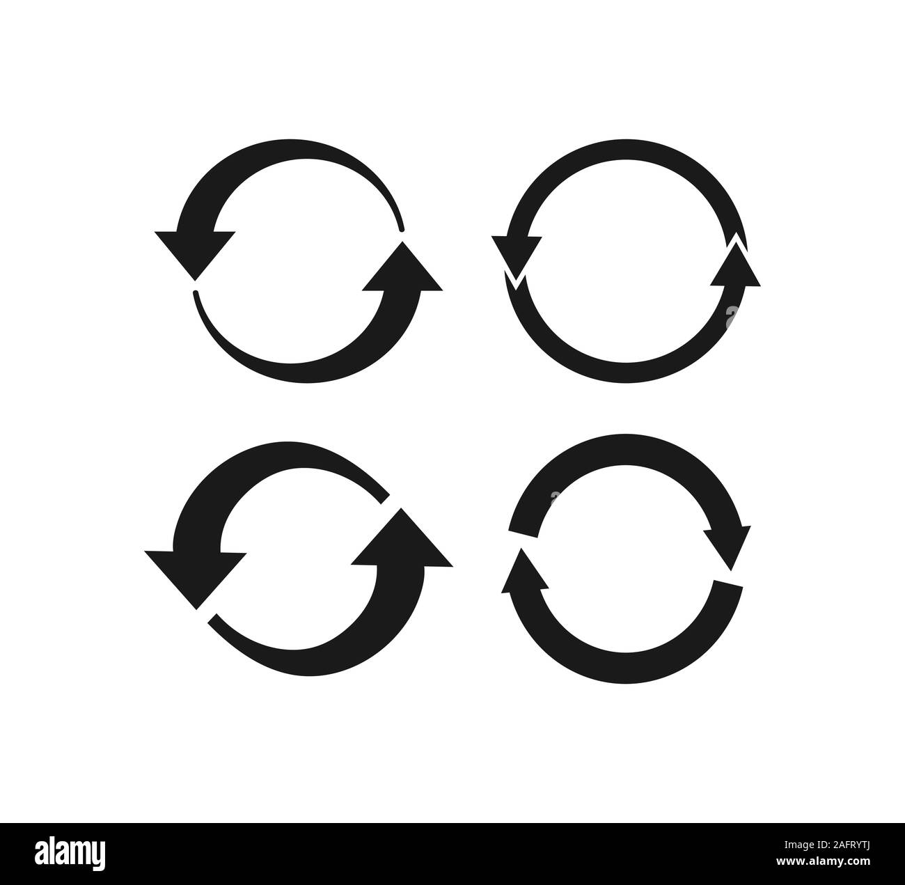 Circular arrows Black and White Stock Photos & Images - Alamy