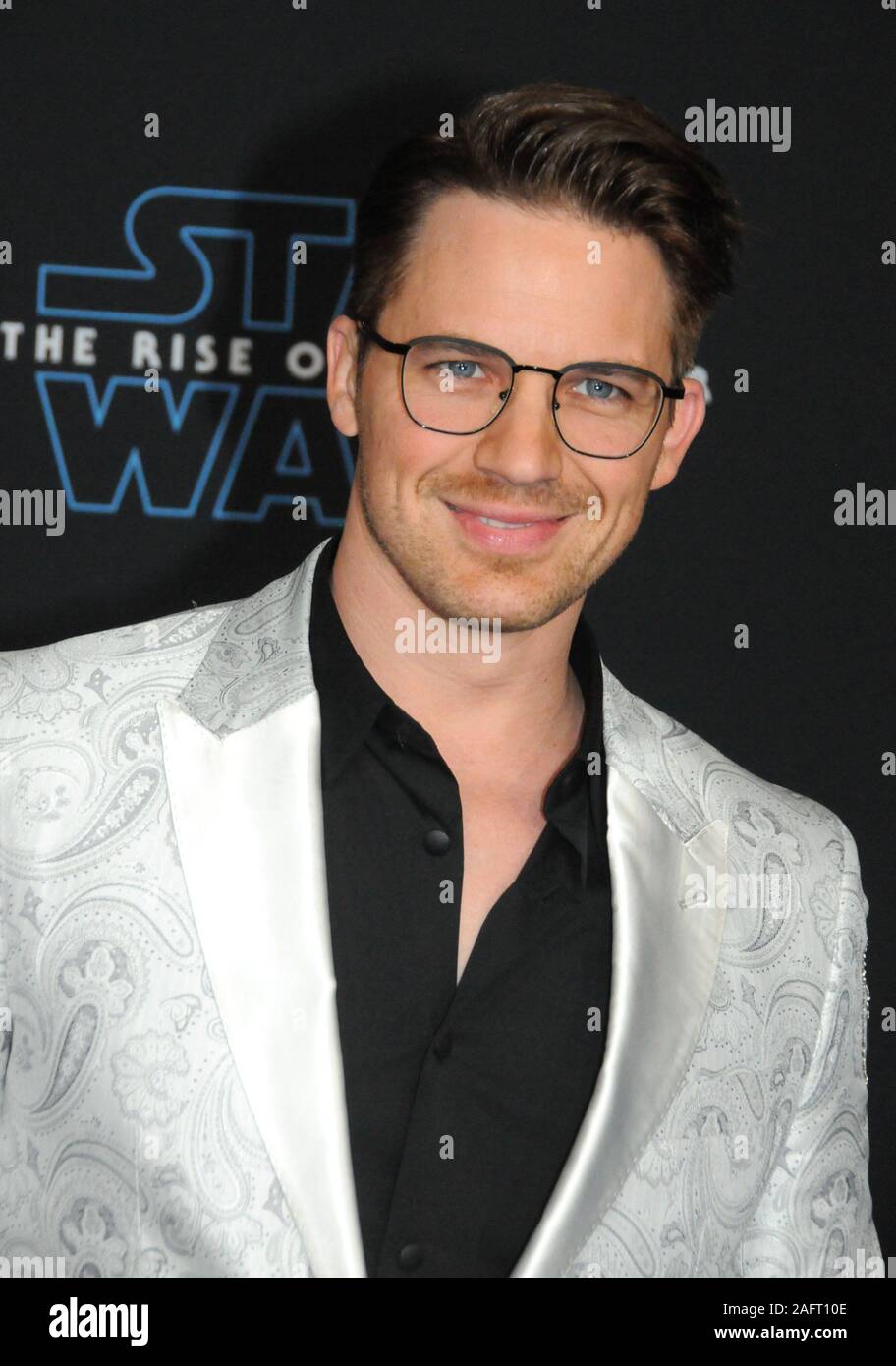 Hollywood, California, USA 16th December 2019 Actor Matt Lanter attends ...