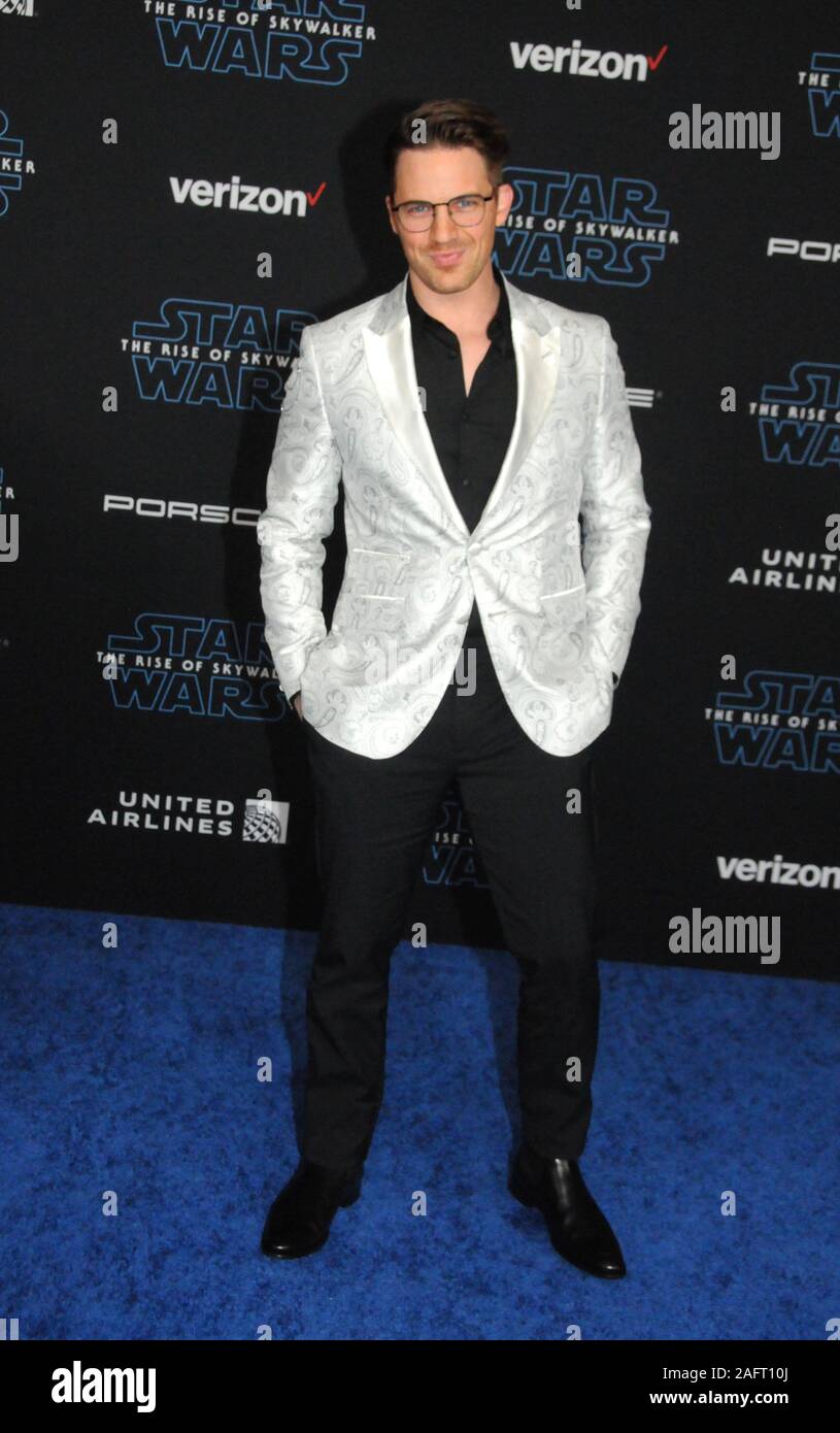 Hollywood, California, USA 16th December 2019 Actor Matt Lanter attends ...