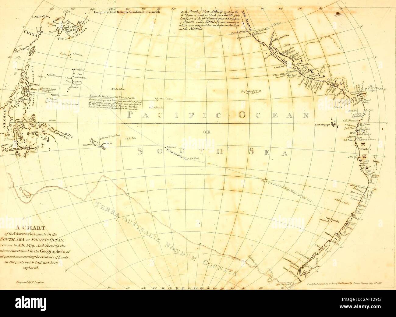 Pacific ocean sea charts hi-res stock photography and images - Alamy