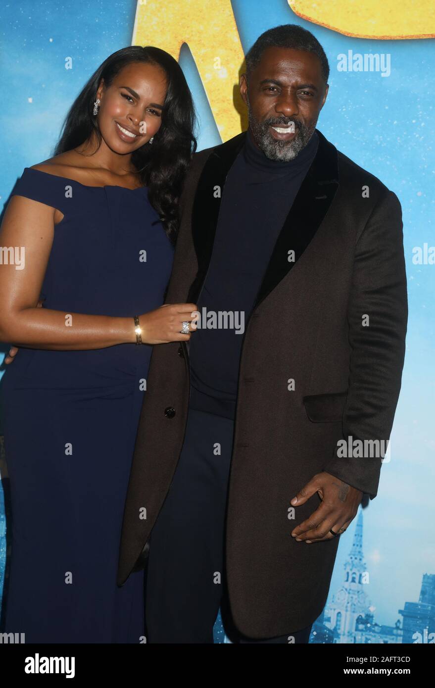 December 16, 2019, New York, New York, USA: Actor IDRIS ELBA with his ...