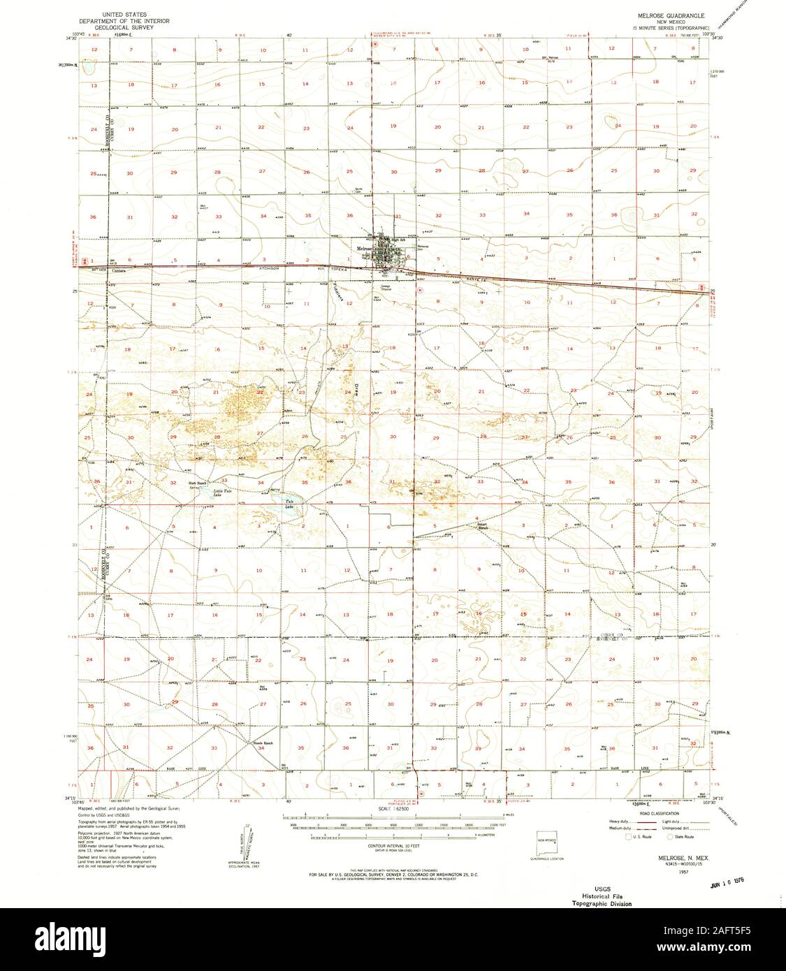 Melrose new mexico map hi-res stock photography and images - Alamy