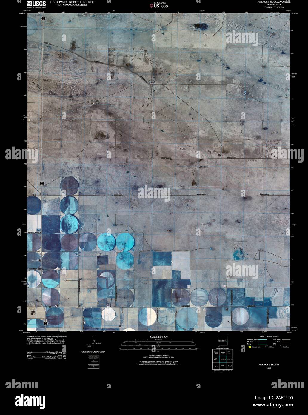 Map of melrose new mexico hi-res stock photography and images - Alamy