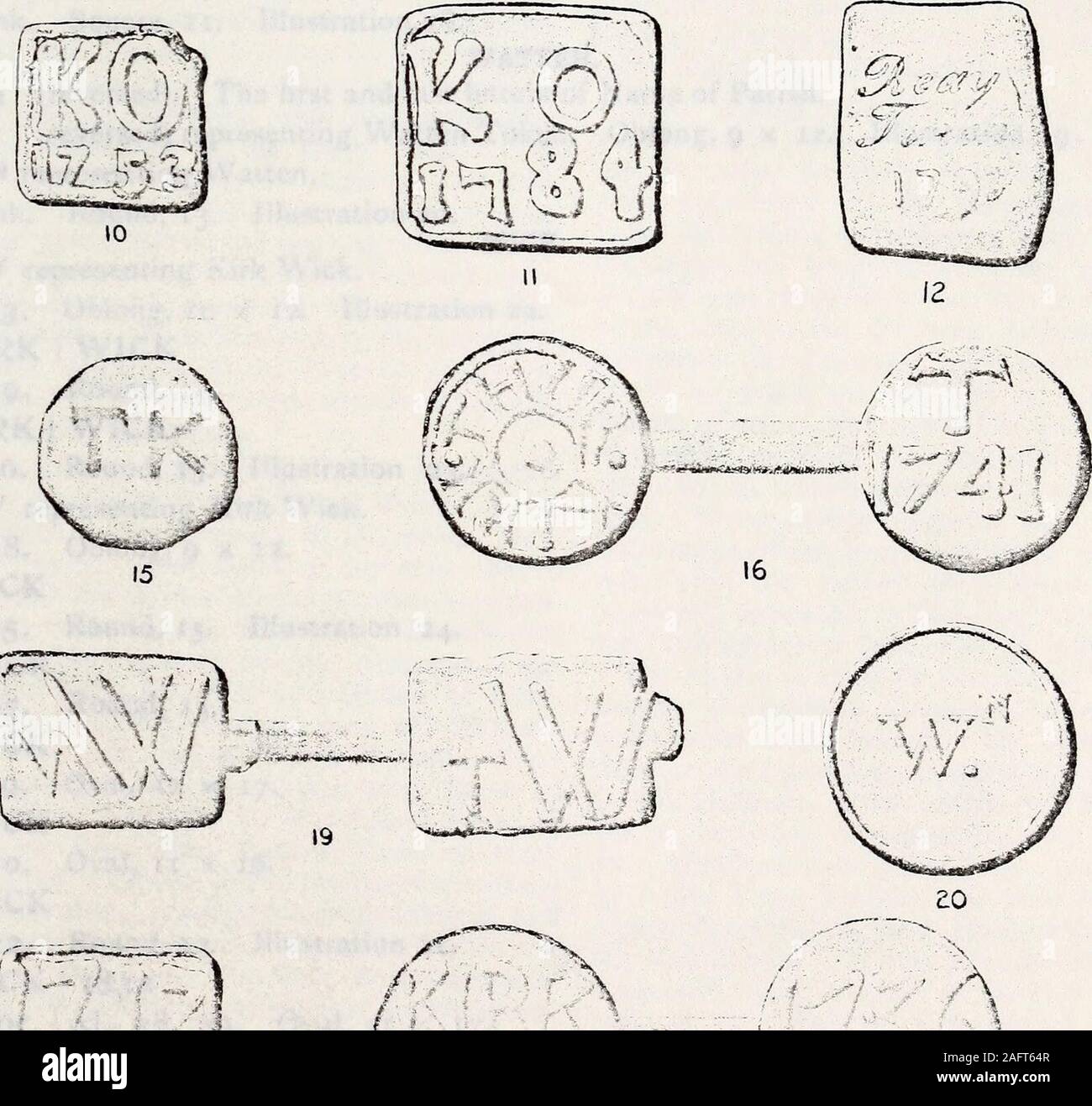 . Scottish notes and queries. 13 mm. if Stock Photo - Alamy