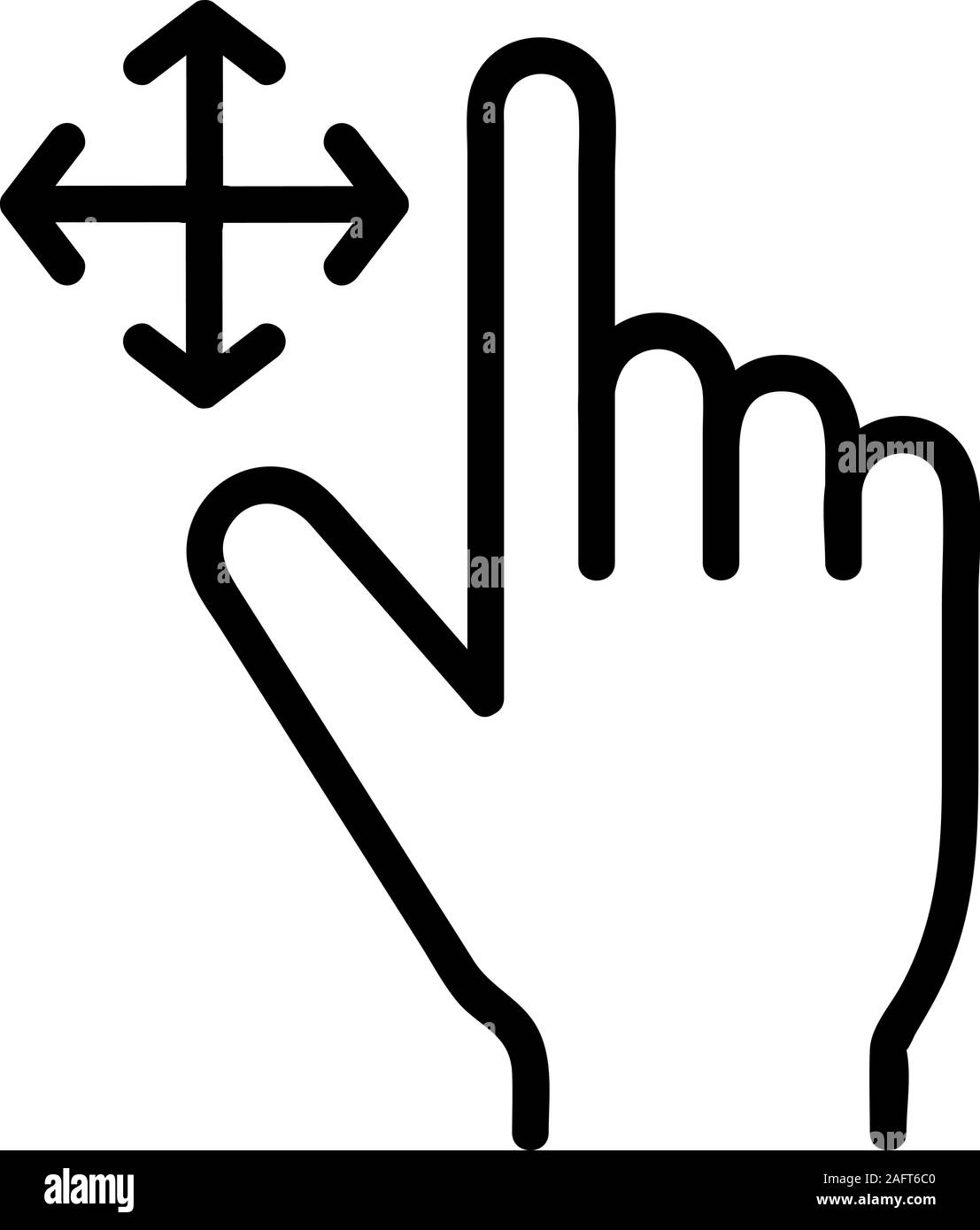 Hands on computer screen Black and White Stock Photos & Images - Alamy