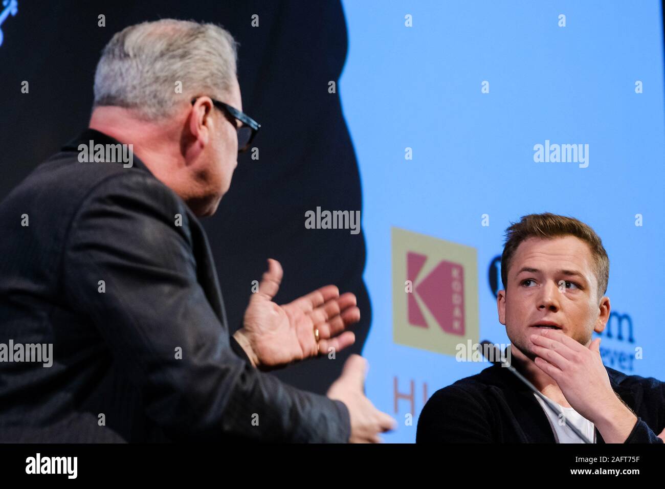 BFI Southbank, London, UK. 16 December 2019. Taron Egerton on stage at ...