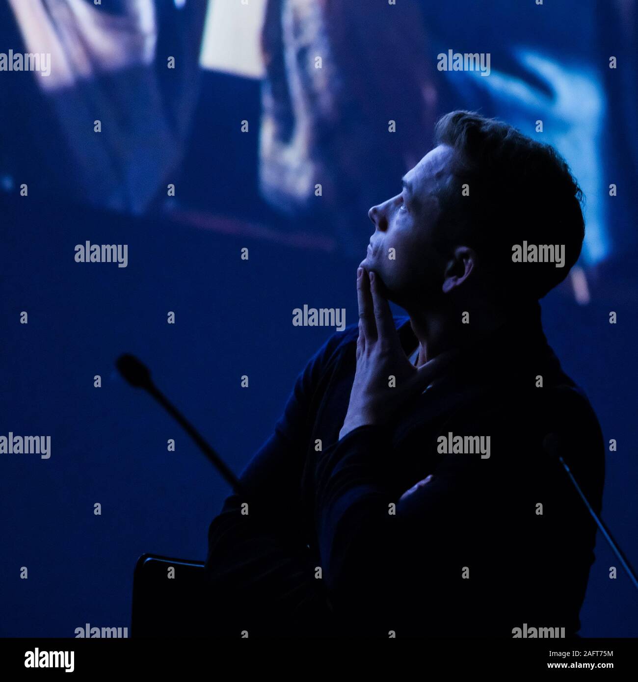 BFI Southbank, London, UK. 16 December 2019. Taron Egerton on stage at ...