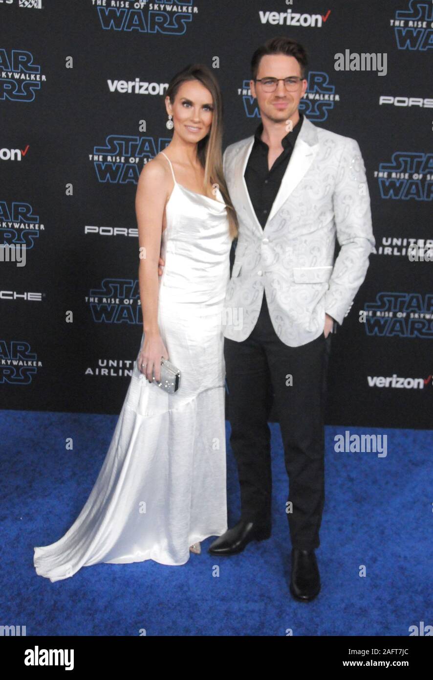 Hollywood, California, USA 16th December 2019 Actor Matt Lanter and ...