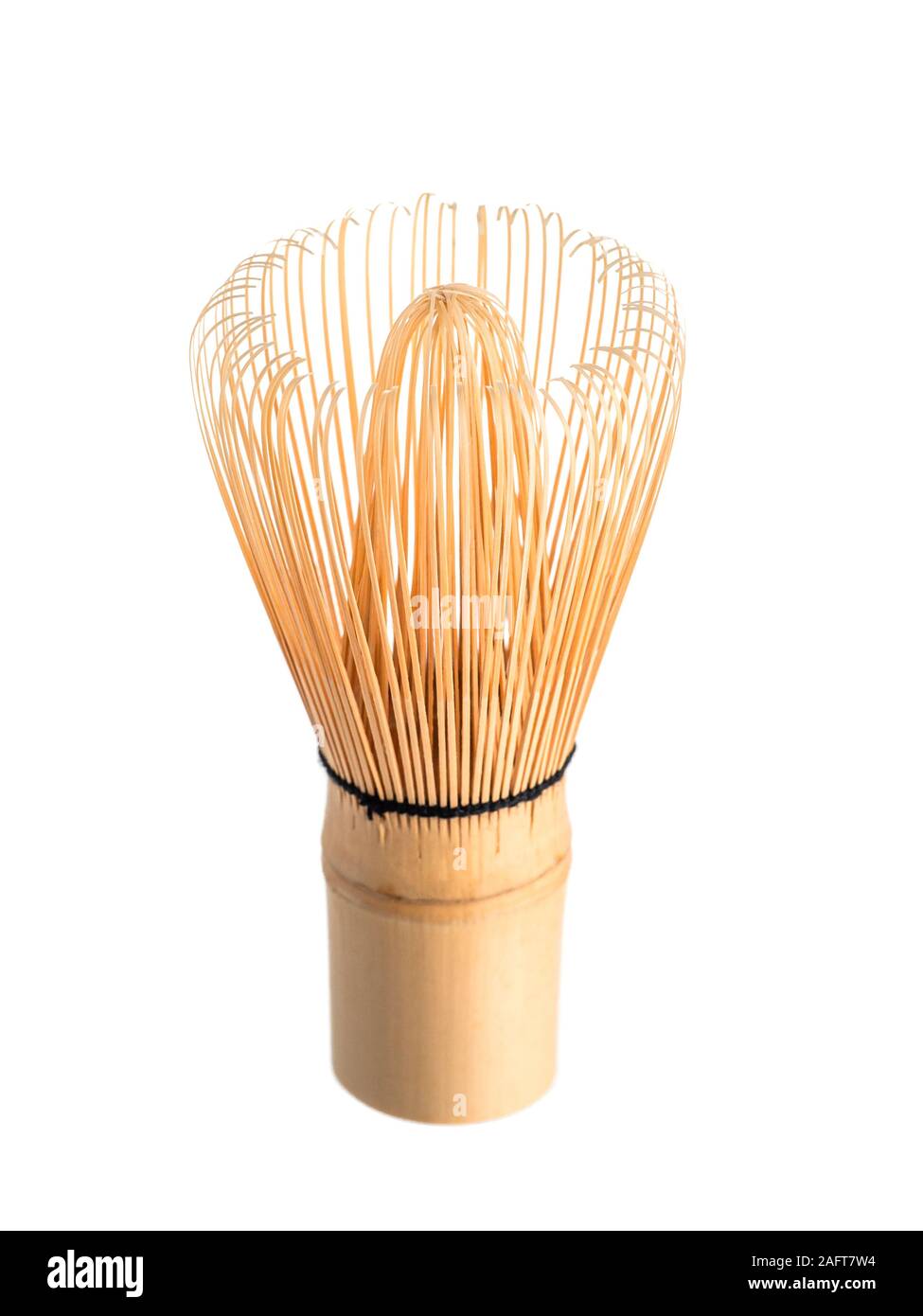 Bamboo Matcha Tea Whisk also know as chasen. Isolated on white ...