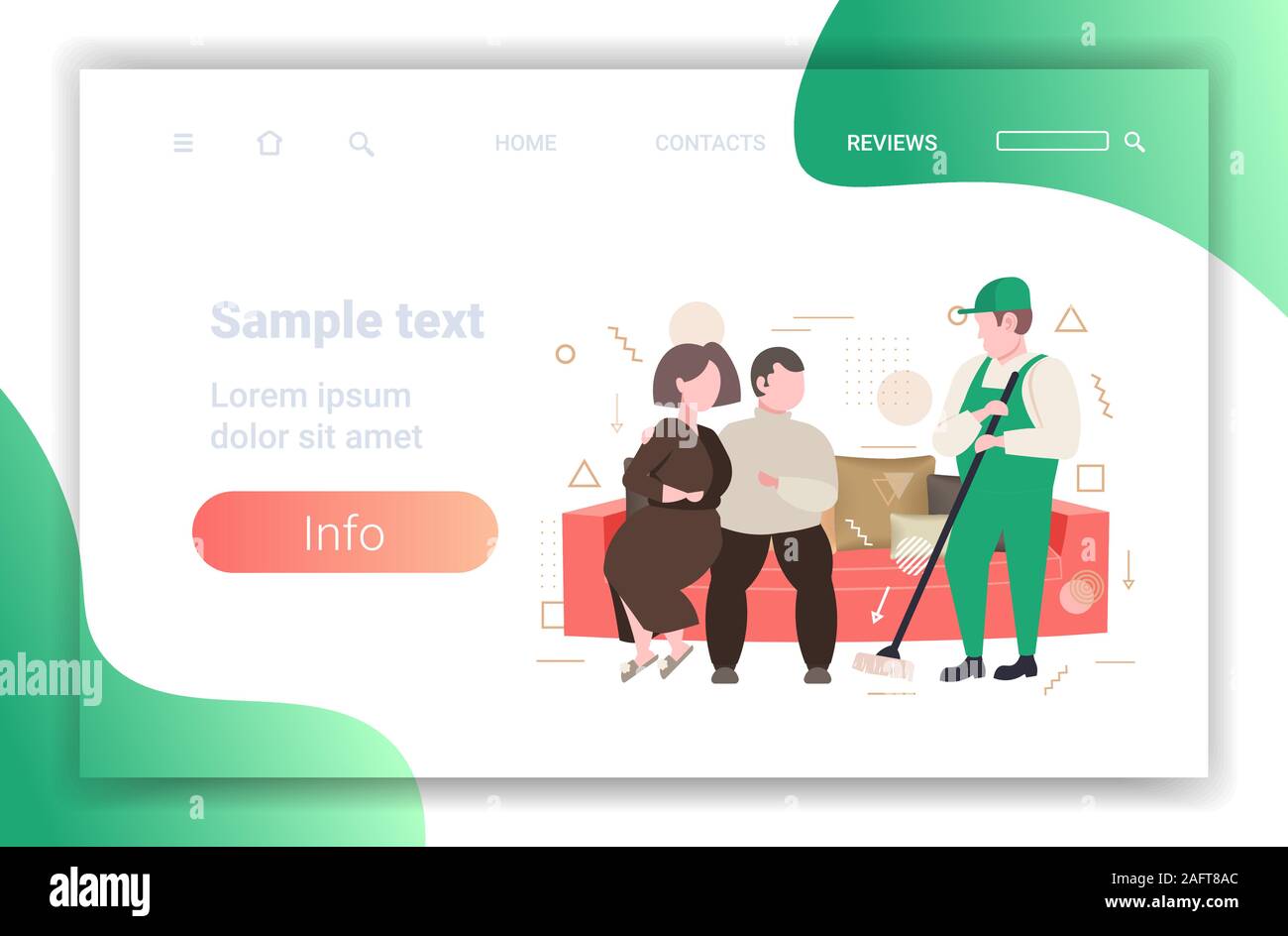 Male couple working on Stock Vector Images - Alamy