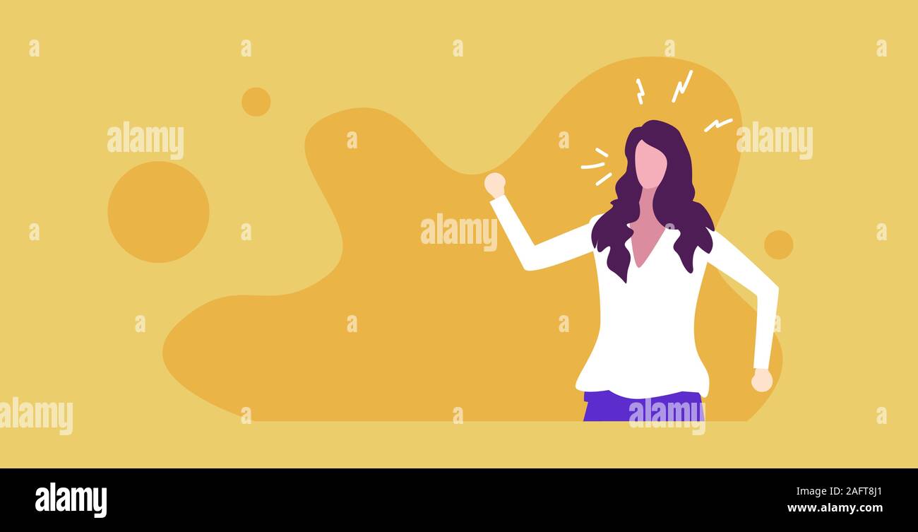 angry furious woman screaming frustrated stressed businesswoman yelling ...