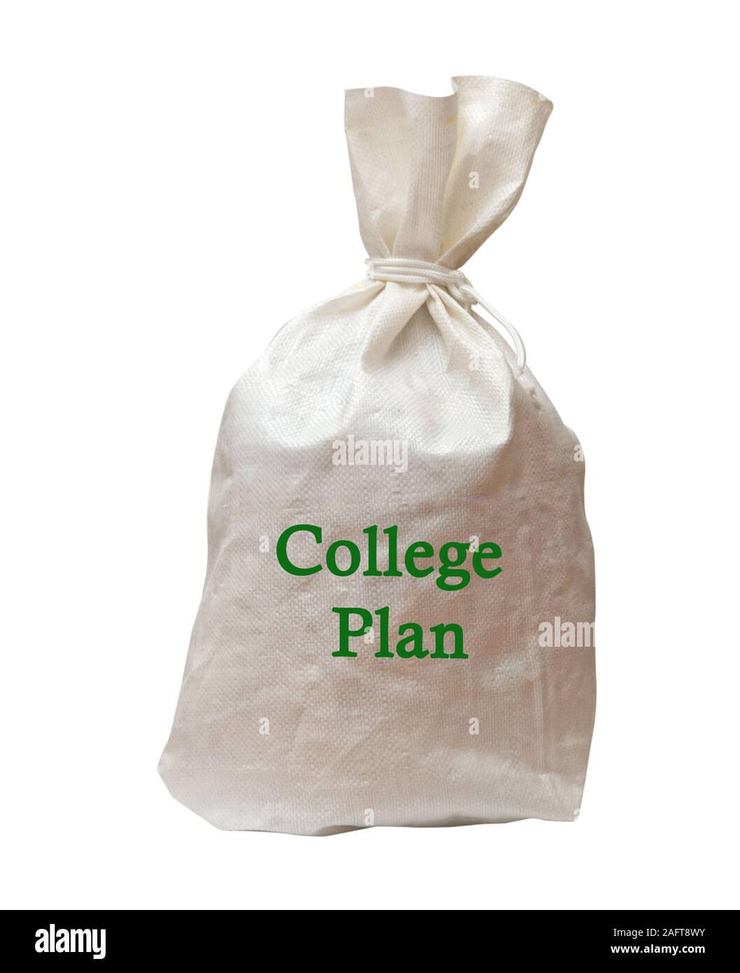 Bag with college plan Stock Photo - Alamy