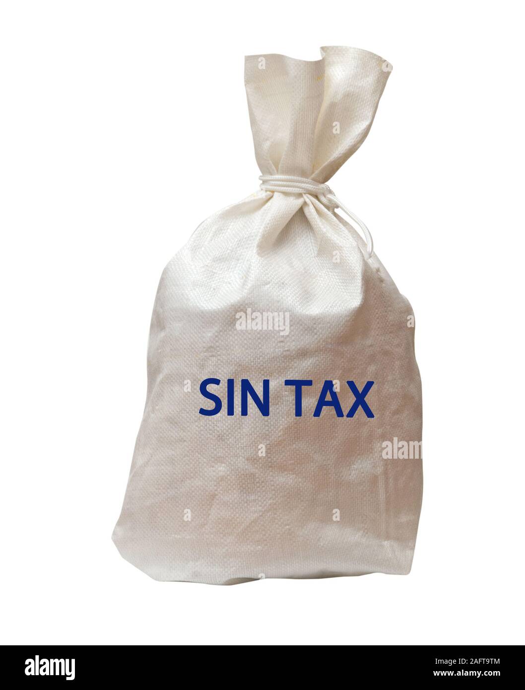 bag with sin tax Stock Photo - Alamy