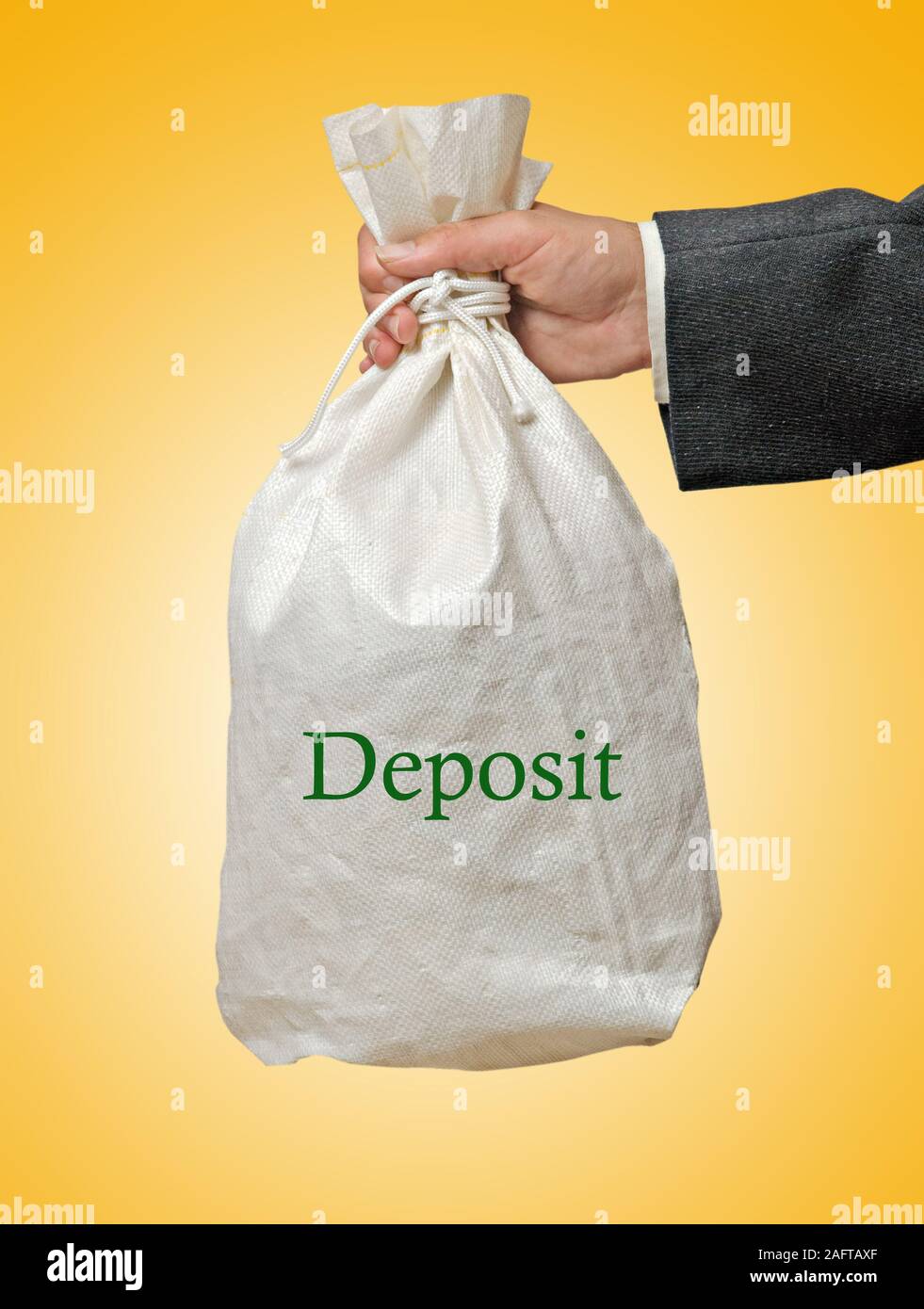 bag with deposit Stock Photo - Alamy