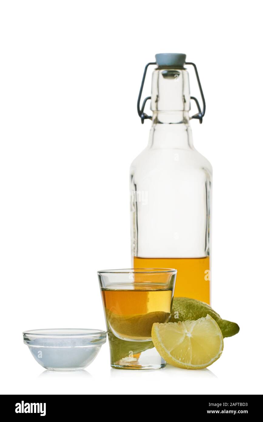Tequila lemon salt on Cut Out Stock Images & Pictures - Alamy