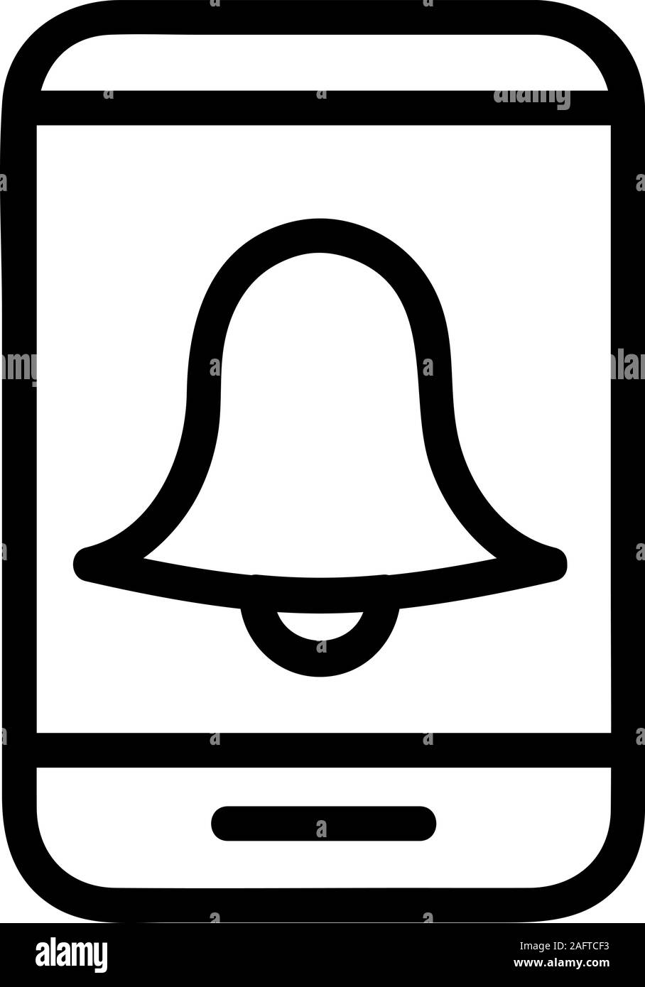 Sound function in the phone icon vector. Isolated contour symbol ...