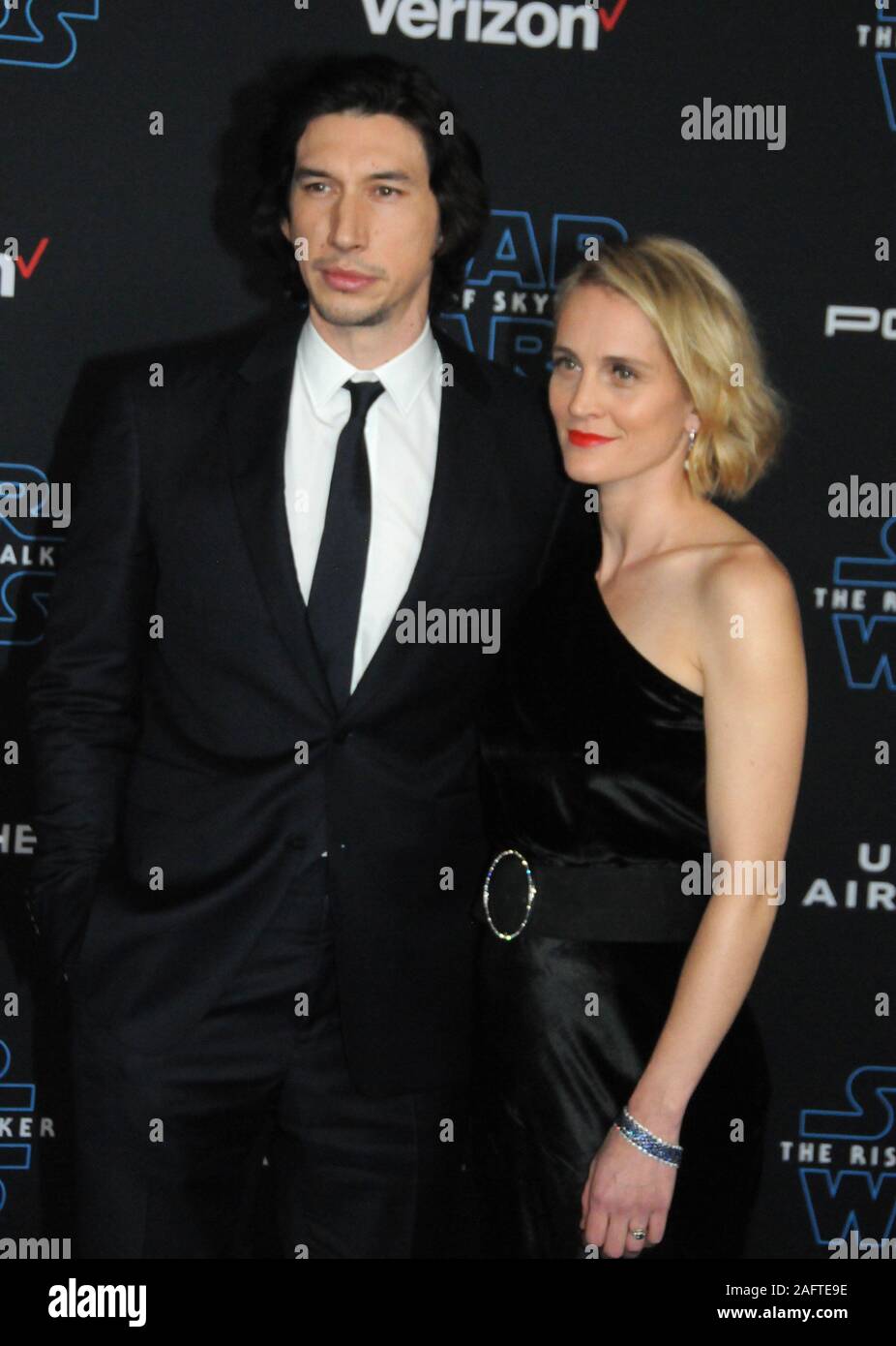 Hollywood, California, USA 16th December 2019 Actor Adam Driver and ...